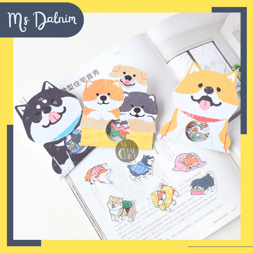 Jual Stiker Lucu Aesthetic Cute Dog Anjing Jepang Shiba Inu Dekorasi ...