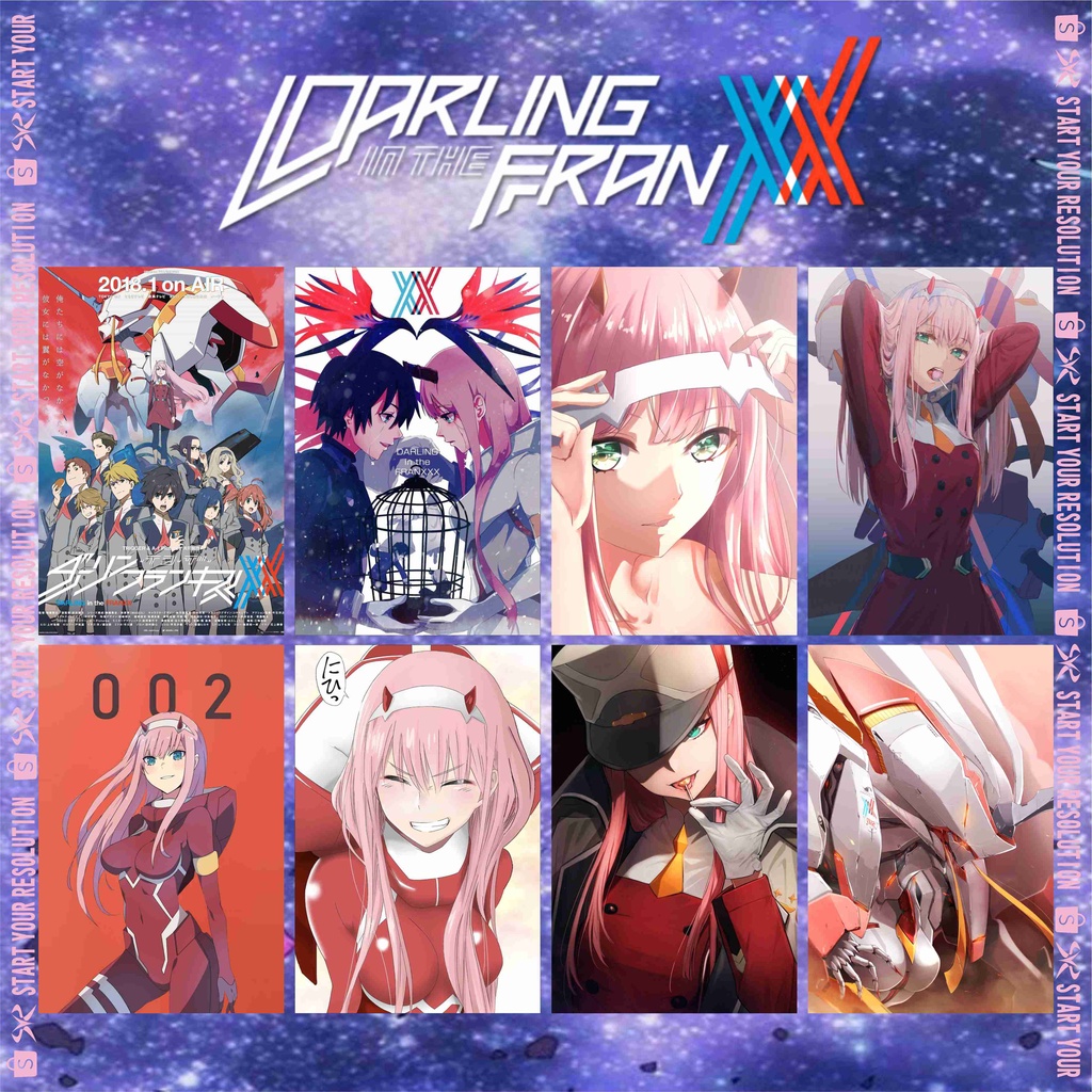 Jual Poster Anime Mecha Darling in the Franxx / Zero Two / Ichigo ...