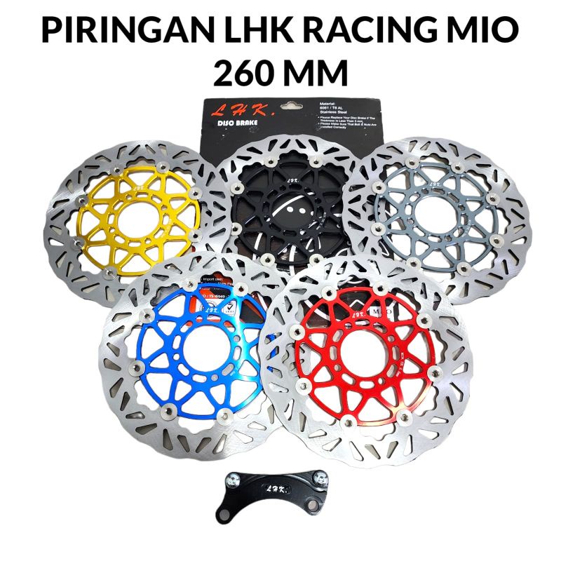 Jual DISC PIRINGAN CAKRAM DEPAN LHK 260 MM FLOATING CNC STAINLESS PNP MIO SPORTY MIO SOUL MIO ...
