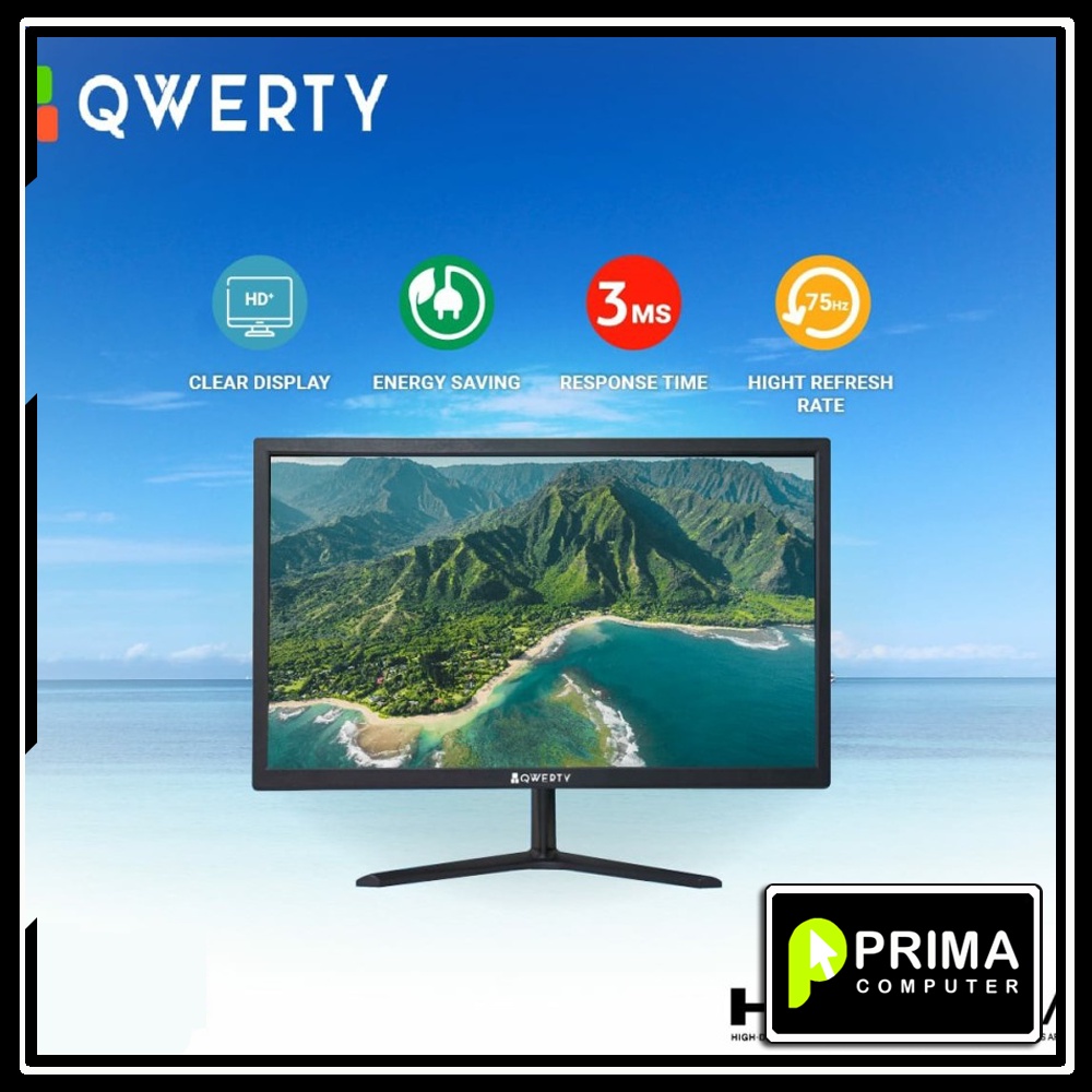 Jual MONITOR LED QWERTY 19 INCH HDMI + VGA | Shopee Indonesia