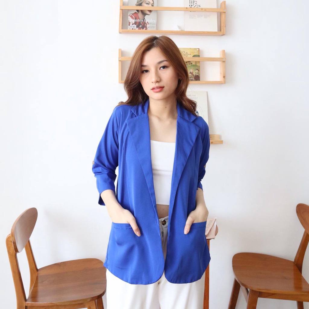 Jual Rouie Blazer - Blazer Wanita Korea Tangan Panjang - Blezer Cewek ...