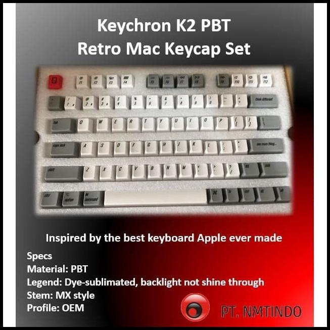 Jual Keychron K2 Pbt Retro Mac Keycap Set | Shopee Indonesia