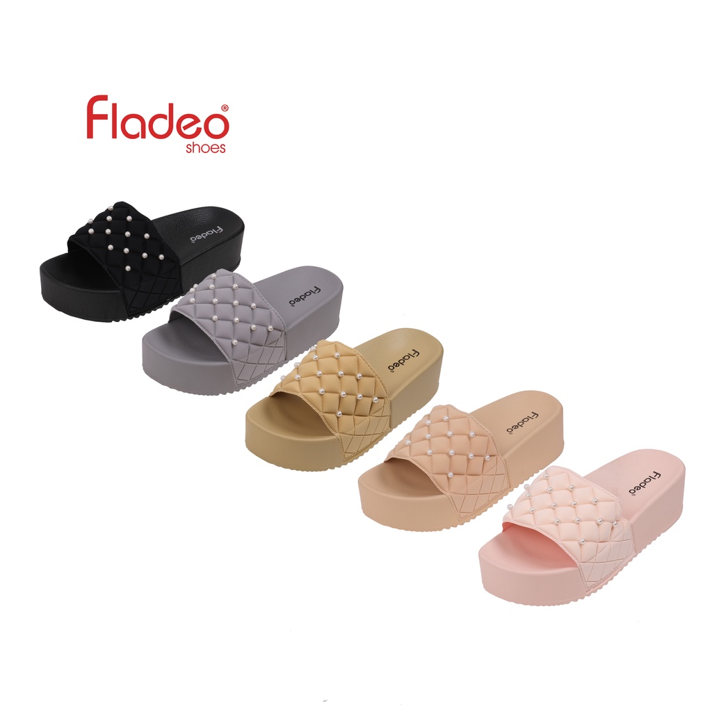 Jual Fladeo D22/LDH445-1HP/Sandal Wedges Phylon Slide Wanita [ Wedges ...