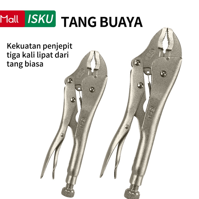 Jual ISKU Tang Jepit Buaya 7/10 Inch 225mm Tang Jepit Locking Plier ...