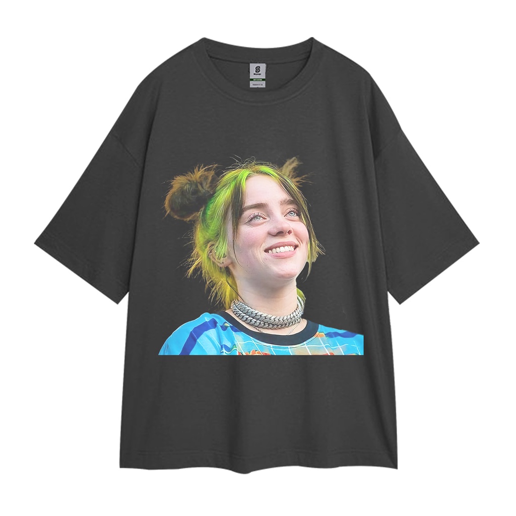 Jual BILLIE ELISH FACE BOX VINTAGE STYLE OVERSIZE T-SHIRT | Shopee ...