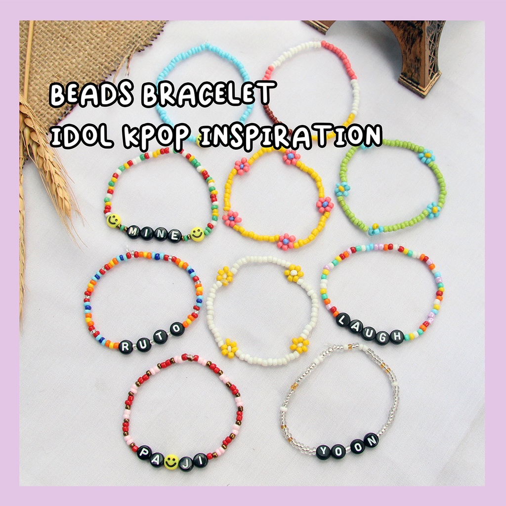 Jual [PART 4] BEADS BRACELET IDOL K-POP / GELANG IDOL KPOP / BRACELET ...