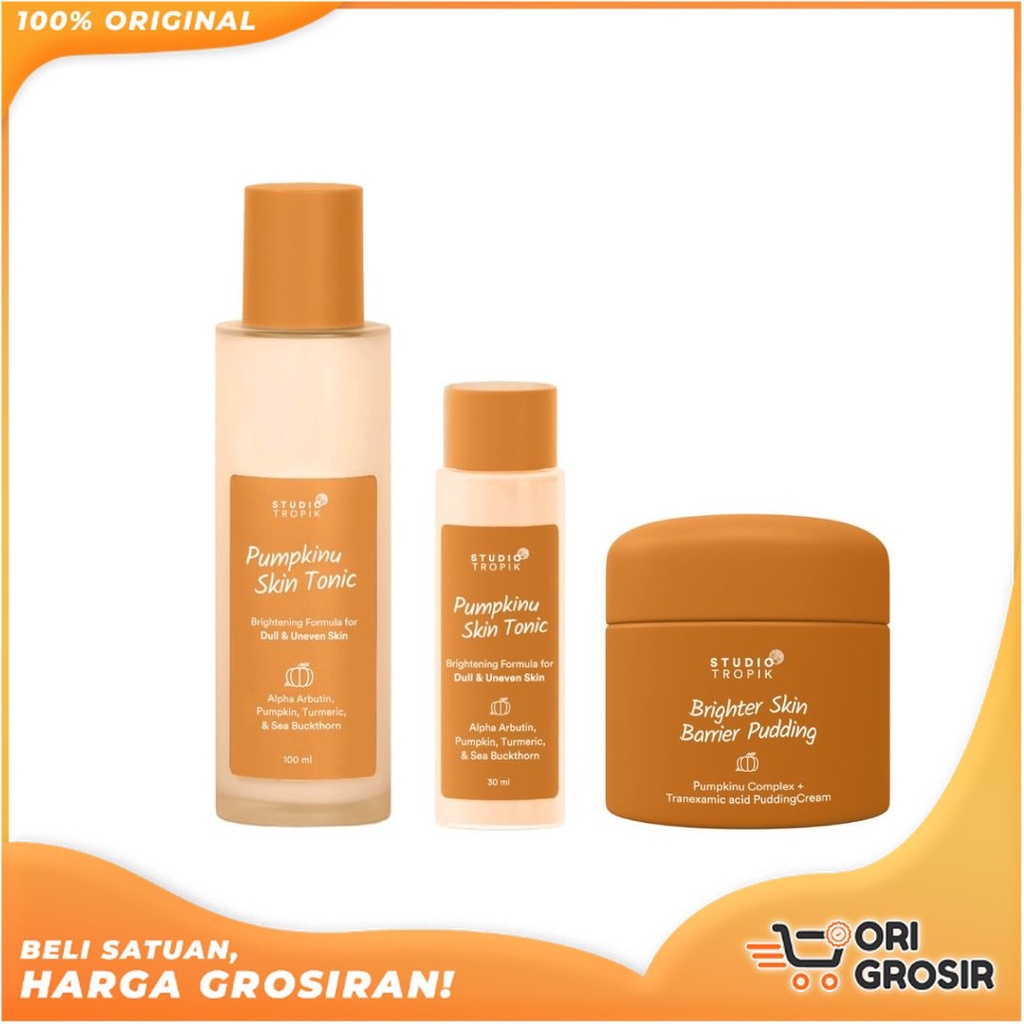 Jual ORI 100% Studio Tropik Pumpkinu Brightening SERIES - Skin Tonic ...