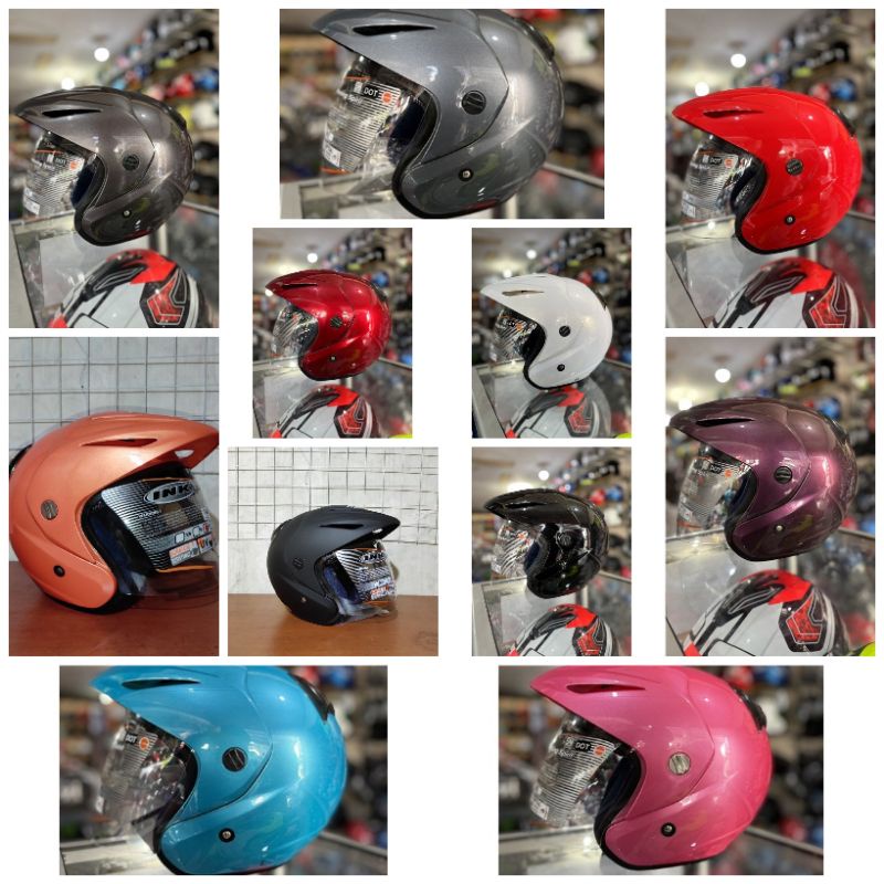 Jual HELM INK CX22 ORIGINAL SNI PULL WARNA SOLID ORIGINAL | Shopee ...