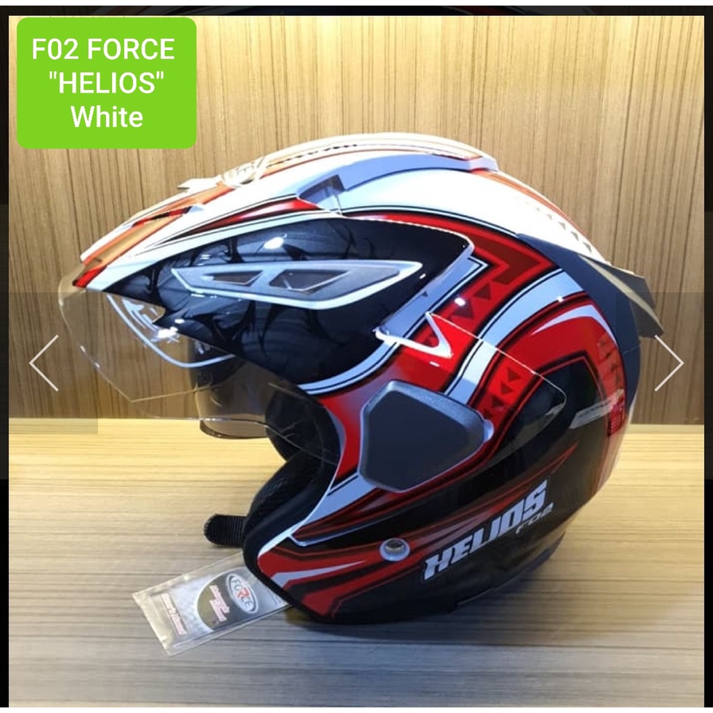 Jual Helm Motor FORCE Helios Half Face SNI | Shopee Indonesia