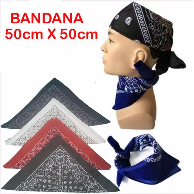 Jual TERBARU SLAYER/BANDANA/MASKER/SCRAF SERBAGUNA UKURAN 50X50/Syal ...
