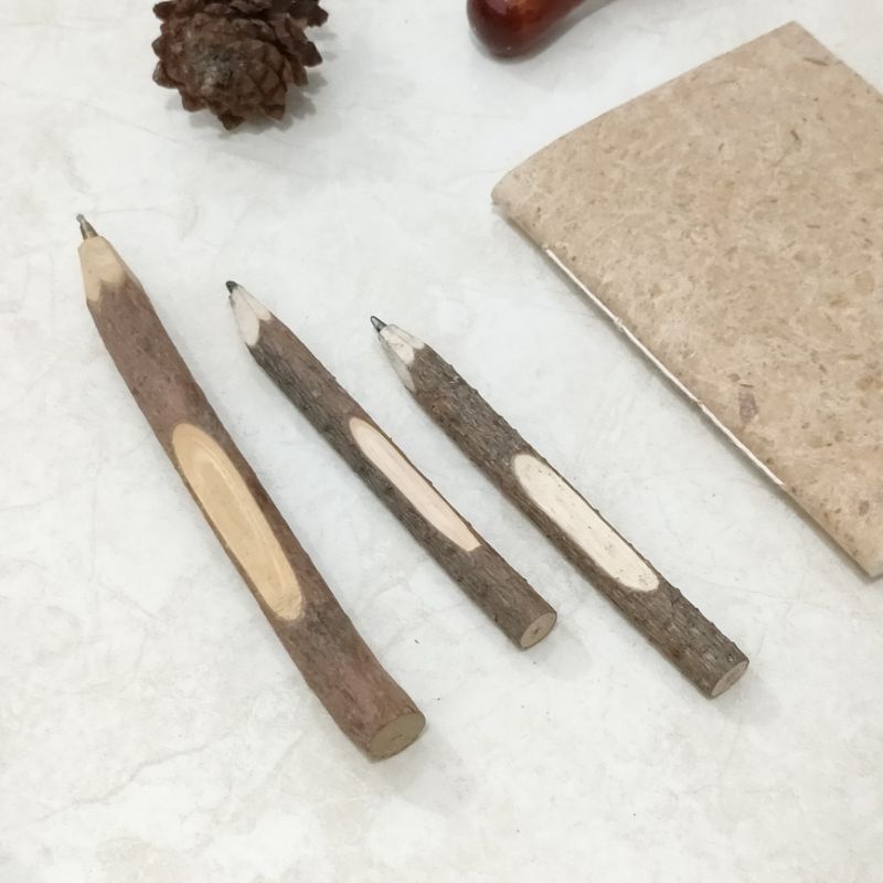 Jual Pensil pulpen rustic | pensil ranting | pulpen ranting | rustic ...