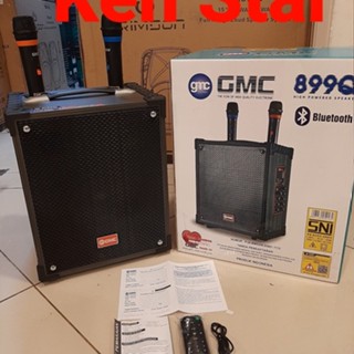 Jual GMC 899Q SPEAKER PORTABLE BLUETOOTH 8 INCH + 2 MIC WIRELESS harga ...
