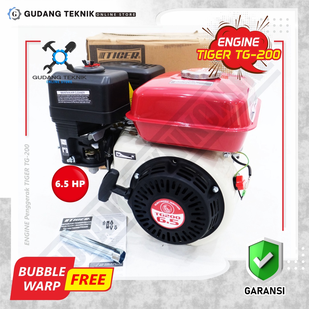 Jual Engine TIGER TG200 6.5 Hp / Mesin Penggerak Serba Guna 6.5Hp ...