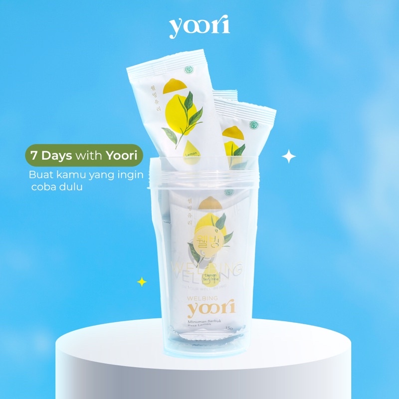 Jual [FREE SHAKER] Yoori Fiber Drink with Vitamin C & Glutathione 7 ...
