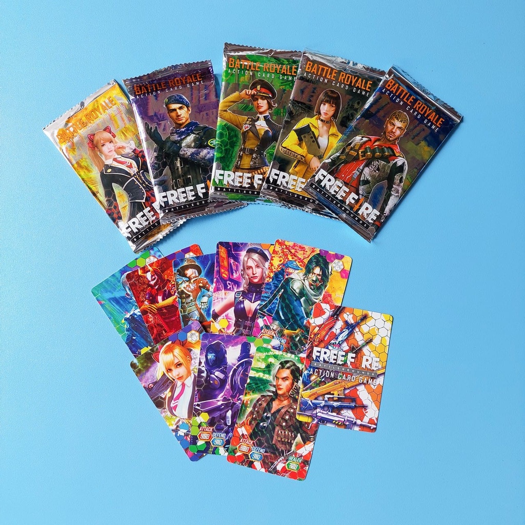 Jual 12 PAK KARTU FREE FIRE - MOBILE LEGEND - BOBOIBOY - POKEMON ...