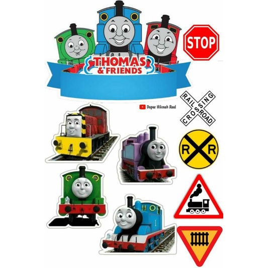Jual Topper kue Thomas kereta api bisa custom nama | Shopee Indonesia
