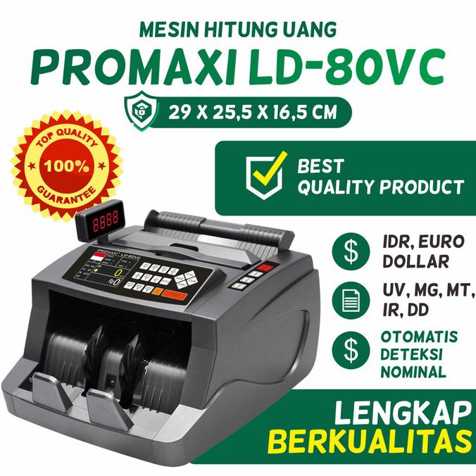 Jual Mesin Hitung Uang Campur/Bill Counter Promaxi LD80VC (Auto ...