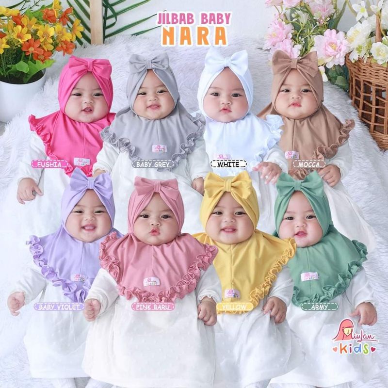 Jual jilbab baby Nara (estimasi 0-12 bulan) | Shopee Indonesia