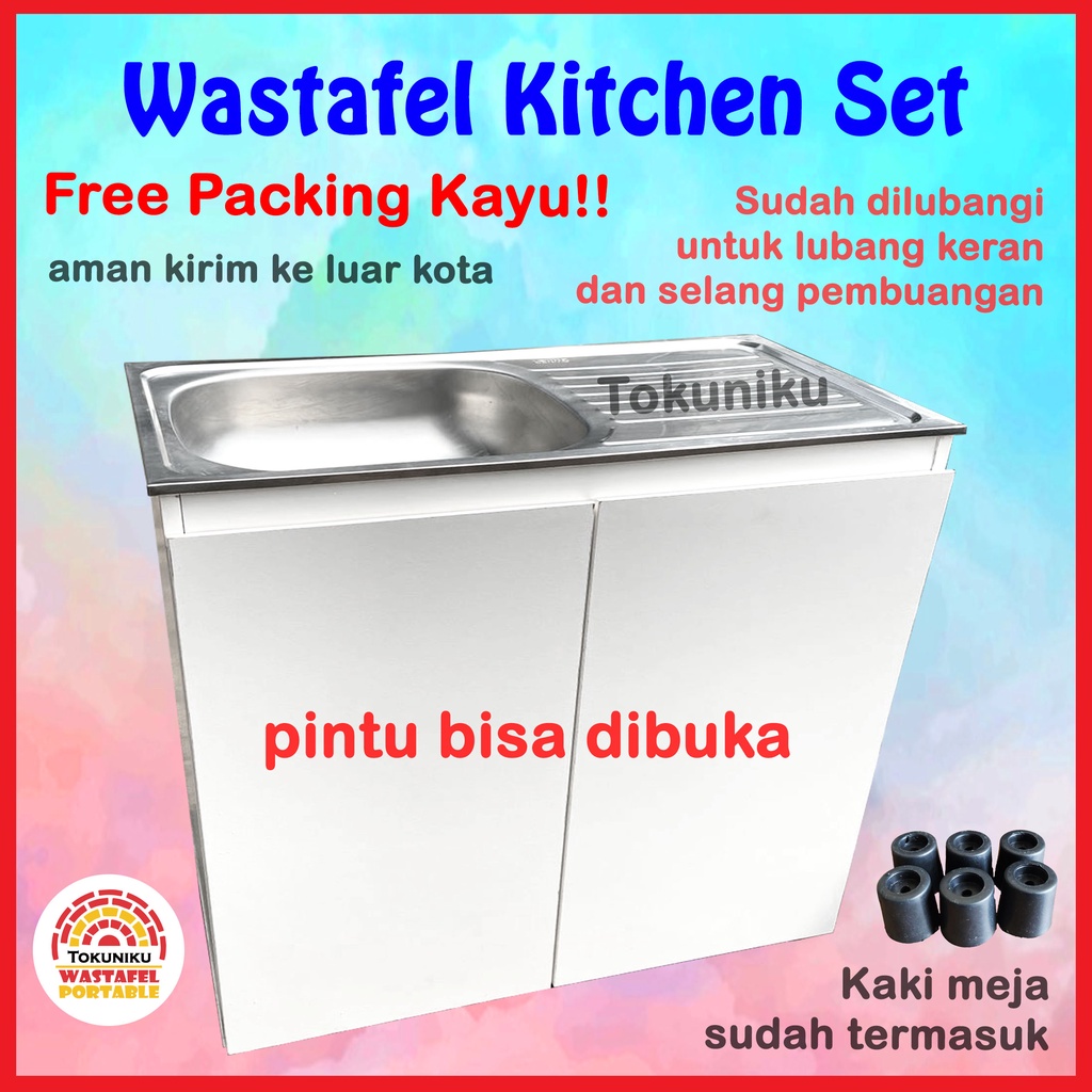 Jual Wastafel Cuci Piring Kitchen Set Kitchen Sink Wastafel Portable ...