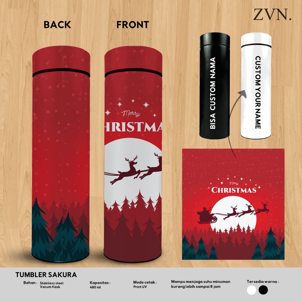 Jual BOTOL TUMBLER SAKURA SPECIAL EDITION NATAL 2023 - ZVN | Shopee ...