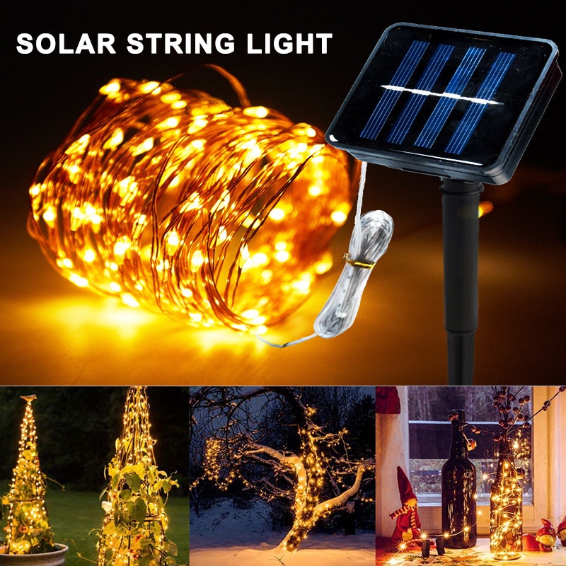 Jual Lampu Tumblr Lampu Kawat Hias Fairy Cooper Light Solar 22M 200 LED ...