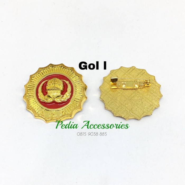 Jual Pin Pin Asn Kembang Korpri Golongan I Ii Iii Iv Peniti Original ...