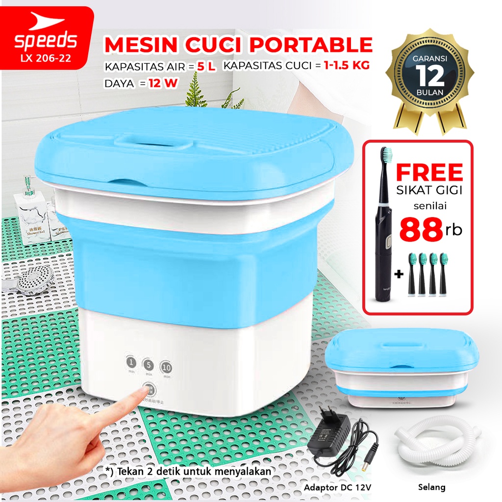 Jual SPEEDS Mesin Cuci Mini Mesin Cuci Portable Low Watt Pengering ...