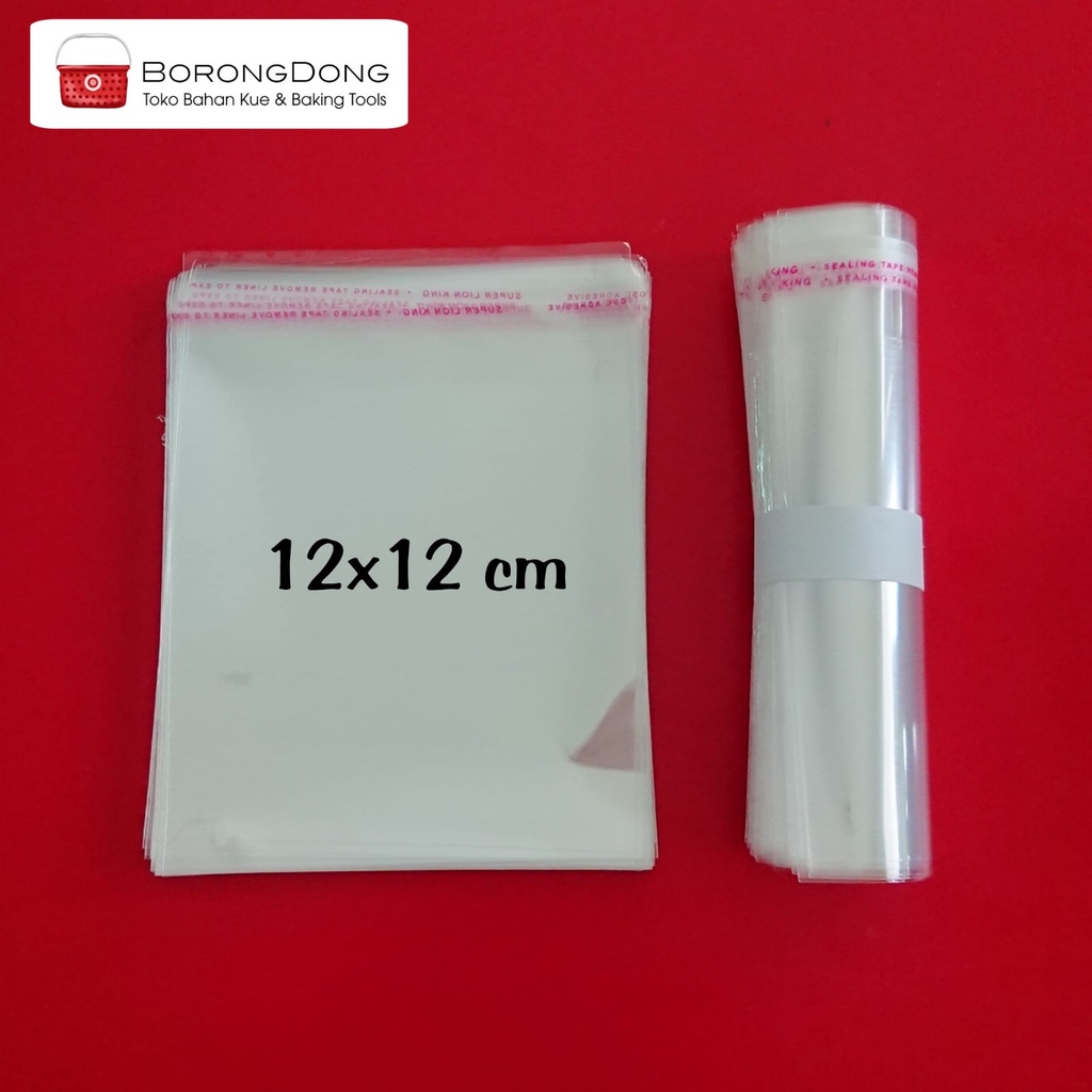 Jual Plastik OPP 12x12 Cm / 10x10 Cm / 8x8 Cm (Isi 100 Lembar) | Shopee Indonesia