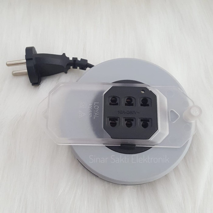 Jual Travel Kabel Box Roll Loyal 3 Lubang 3M / Meter Stop Kontak ...