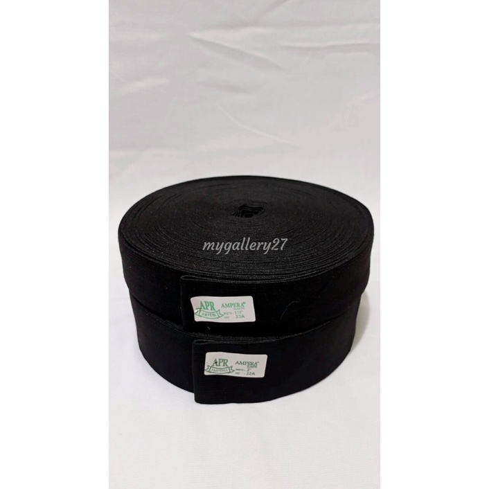 Jual ROLL Karet Elastis Hitam 4 cm 5 cm Untuk Karet Ban Pinggang,Celana ...