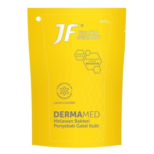 Jual JF DERMAMED DERMA PROTECT LIQUID CLEANSER 200 ML JF SULFUR SABUN ...