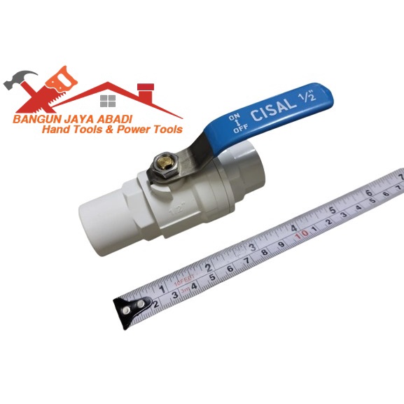 Jual BJ Ballvalep Ball Valve PVC 1/2 inch Gagang Stainless Stop Kran Paralon | Shopee Indonesia