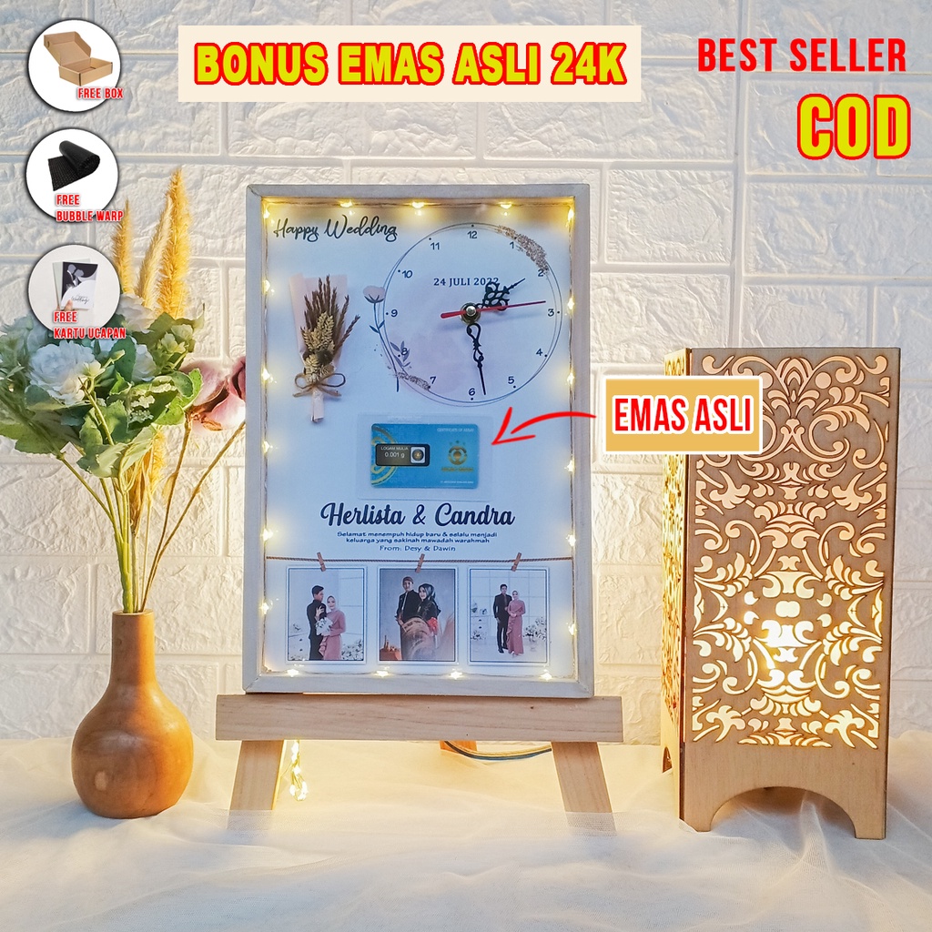 Jual JAM DINDING CUSTOM UNIK KADO PERNIKAHAN KADO WEDDING ULANG TAHUN ...