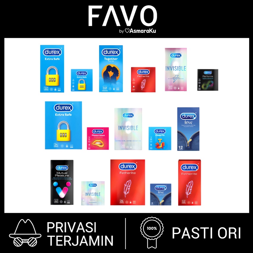 Jual Kondom Durex - Kondom Durex Close Fit / Invisible / Pleasuremax ...