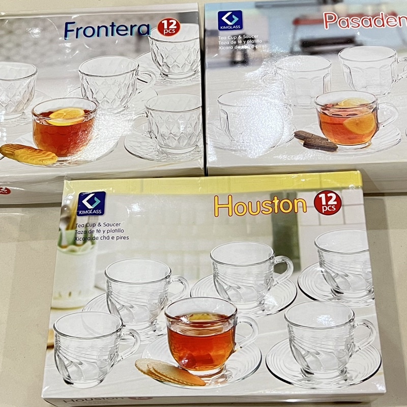 Jual Satu Set Cangkir Teh Kaca Kimglass isi 12 Pcs | Shopee Indonesia