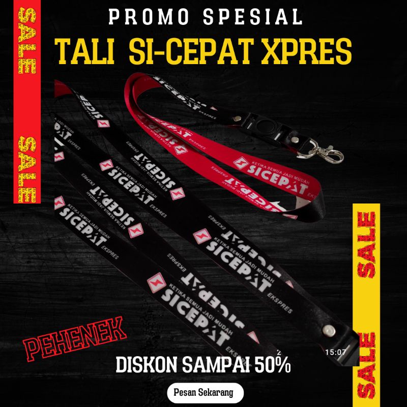 Jual TALI ID CARD SICEPAT EXPRESS / PROMO SICEPAT PRINTING Ekpedisi ...
