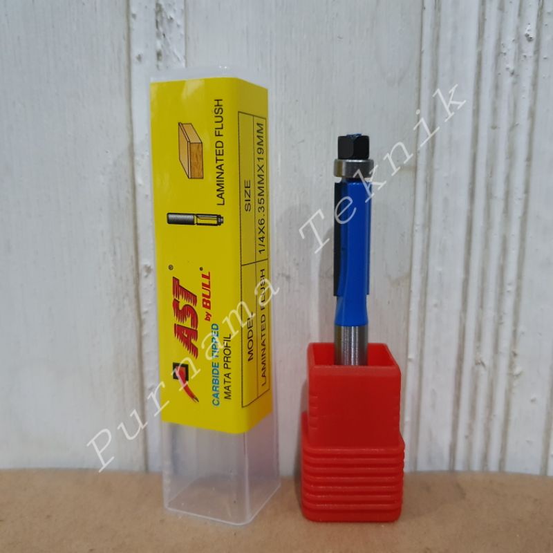 Jual Mata Profil Flush Trim Bit 6mm AST Laminated Flush AST Profil HPL ...