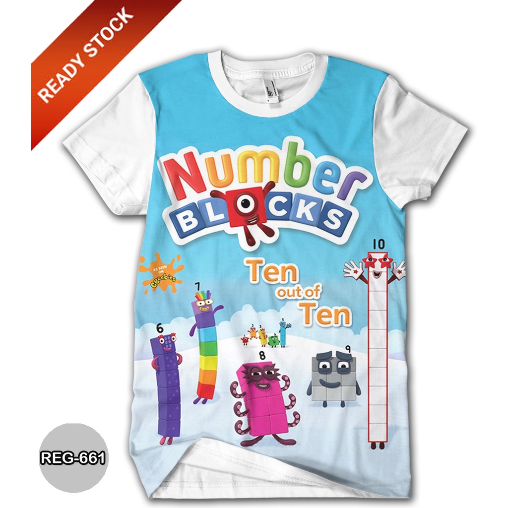 Jual Baju Numberblocks Baju Anak dan Dewasa Numberblocks Series Trend # ...