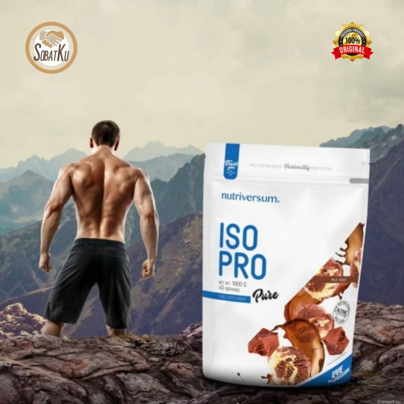 Jual Nutriversum Pure Iso Pro / Isolate Whey Protein 1kg / 1000g 40 ...