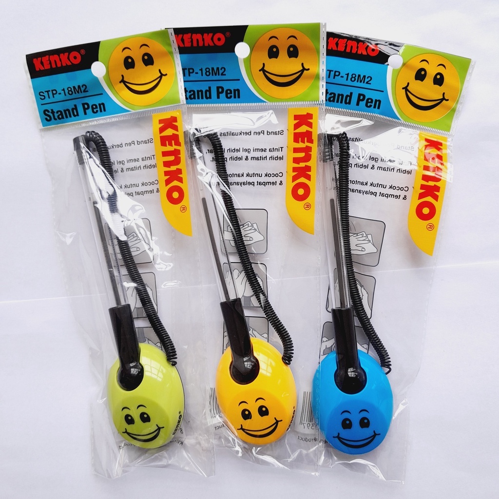 Jual Kenko Pulpen Meja Stand Pen STP-18M2 Smile | Shopee Indonesia