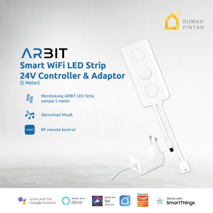 Jual ARBIT Smart WiFi LED Strip Controller & Adaptor untuk panjang 5 ...
