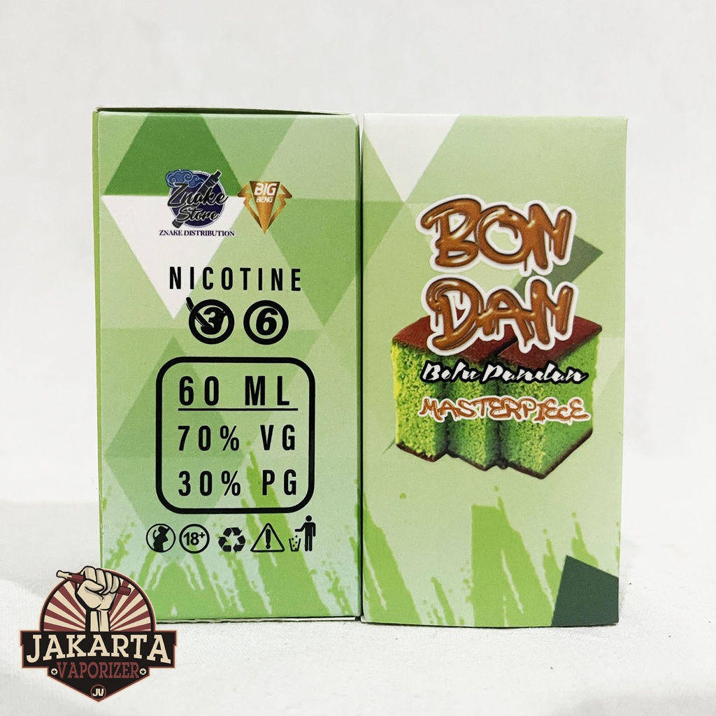 Jual BONDAN BOLU PANDAN 60ML 3MG 6MG BY JAVA JUICE X PAMELA SAFITRI ...