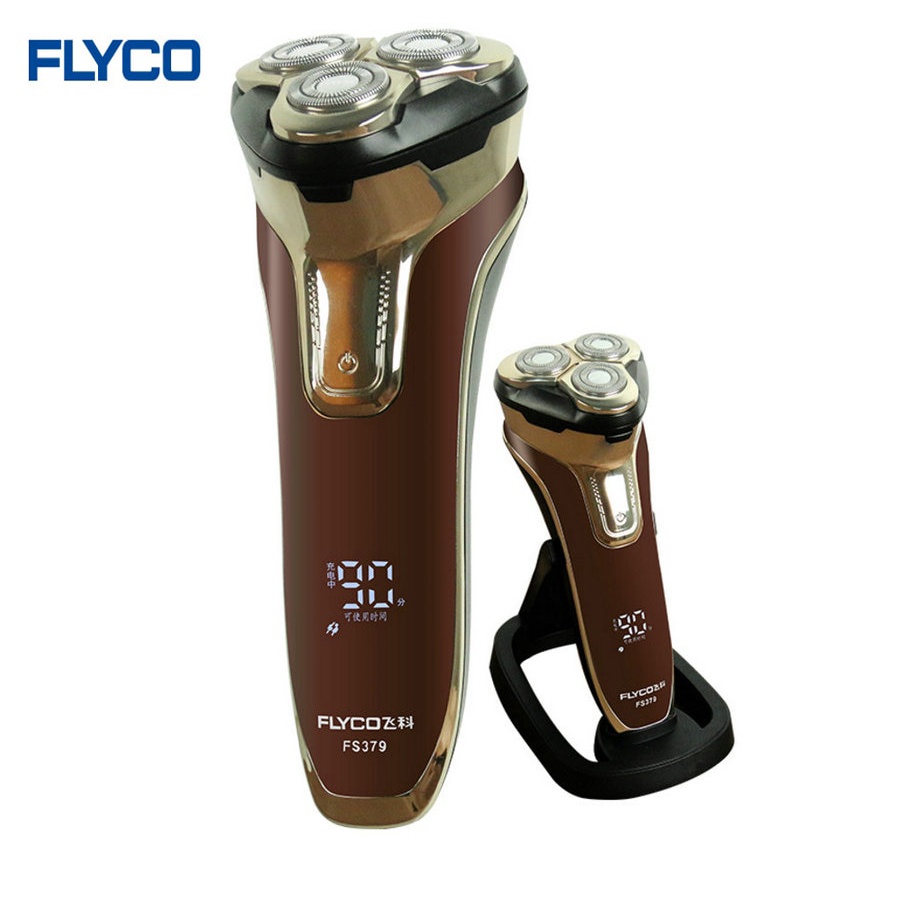 Jual Flyco Electrict Shaver FS379 Portable 1 Hour Charge 3D Float Blade Electric Razor Support ...