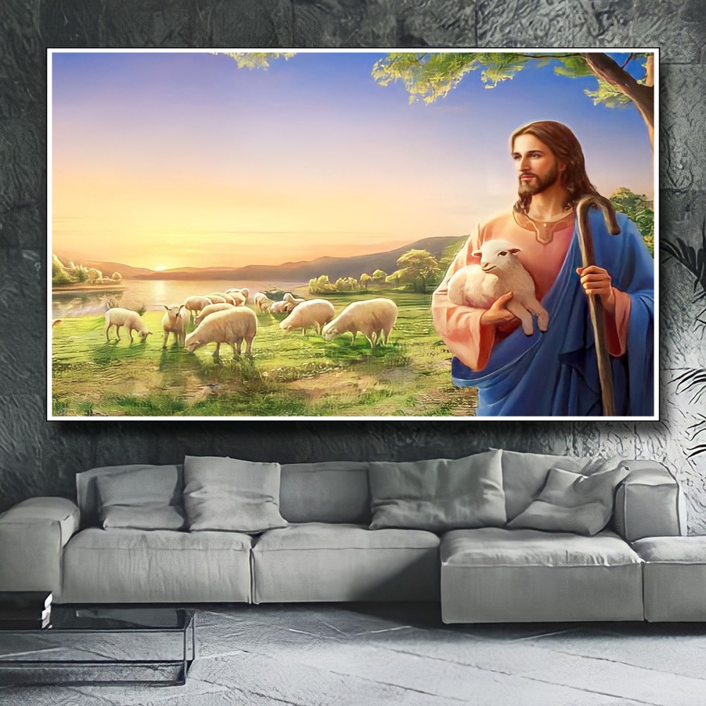 Jual Hiasan Dinding Poster Gambar Tuhan Yesus Xtra Jumbo Besar Best ...