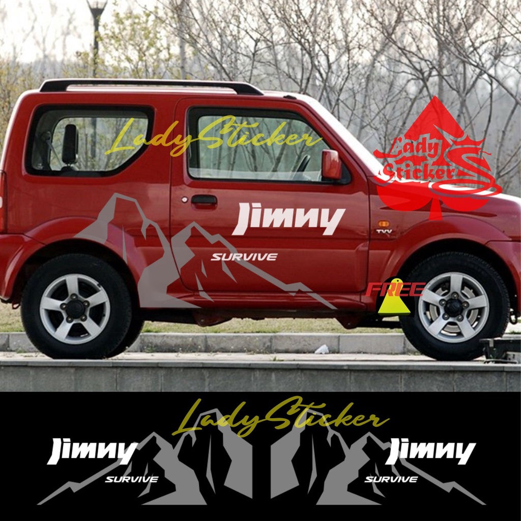 Jual sticker mobil jumny striping sticker mobil suzuki jimny survive ...