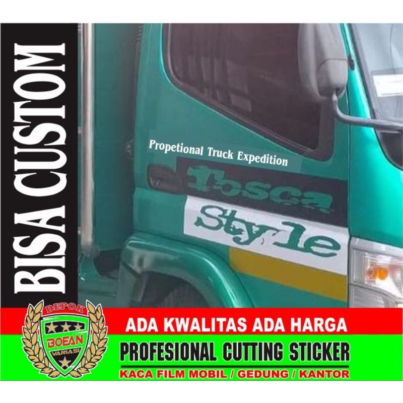 Jual Cutting sticker body pintu Truck canter ragasa pick up losbak L300 ...