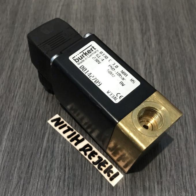 Jual Solenoid valve BURKERT 0330 C 3,0 NBR MS G1/4 230V 10bar 00142709 | Shopee Indonesia