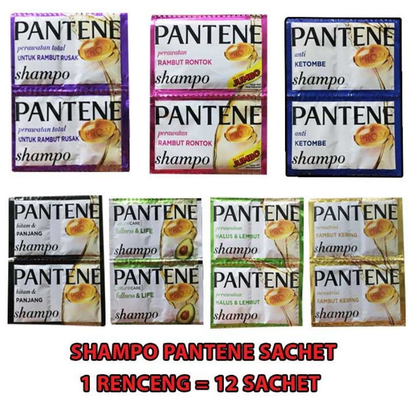 Jual Shampoo Pantene Renceng, Sampo Rambut Kemasan Renteng / Shampo ...