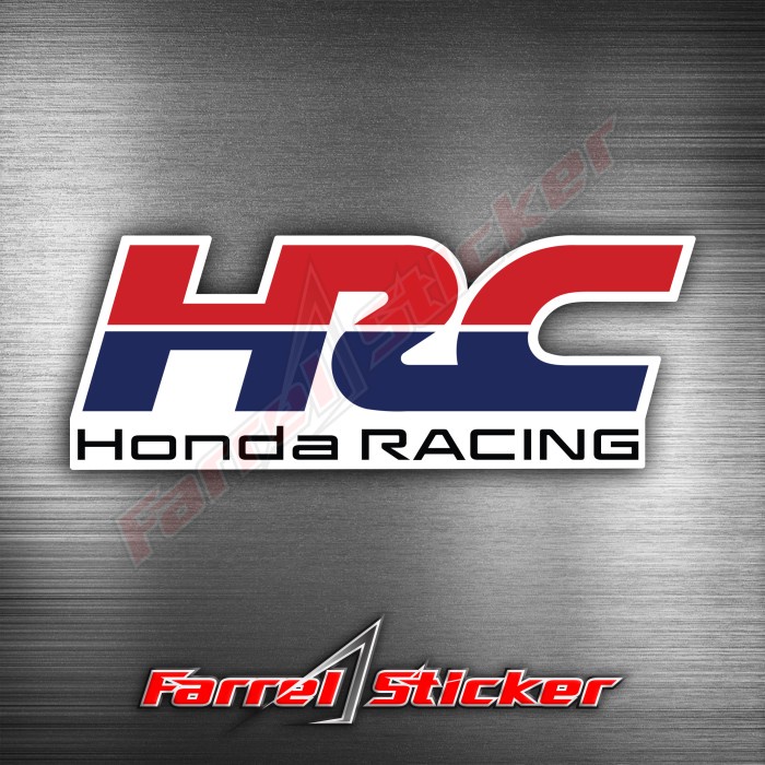 Jual STIKER HRC BARU STICKER HRC NEW LOGO PRINTCUT - 7,5cm, Putih | Shopee Indonesia