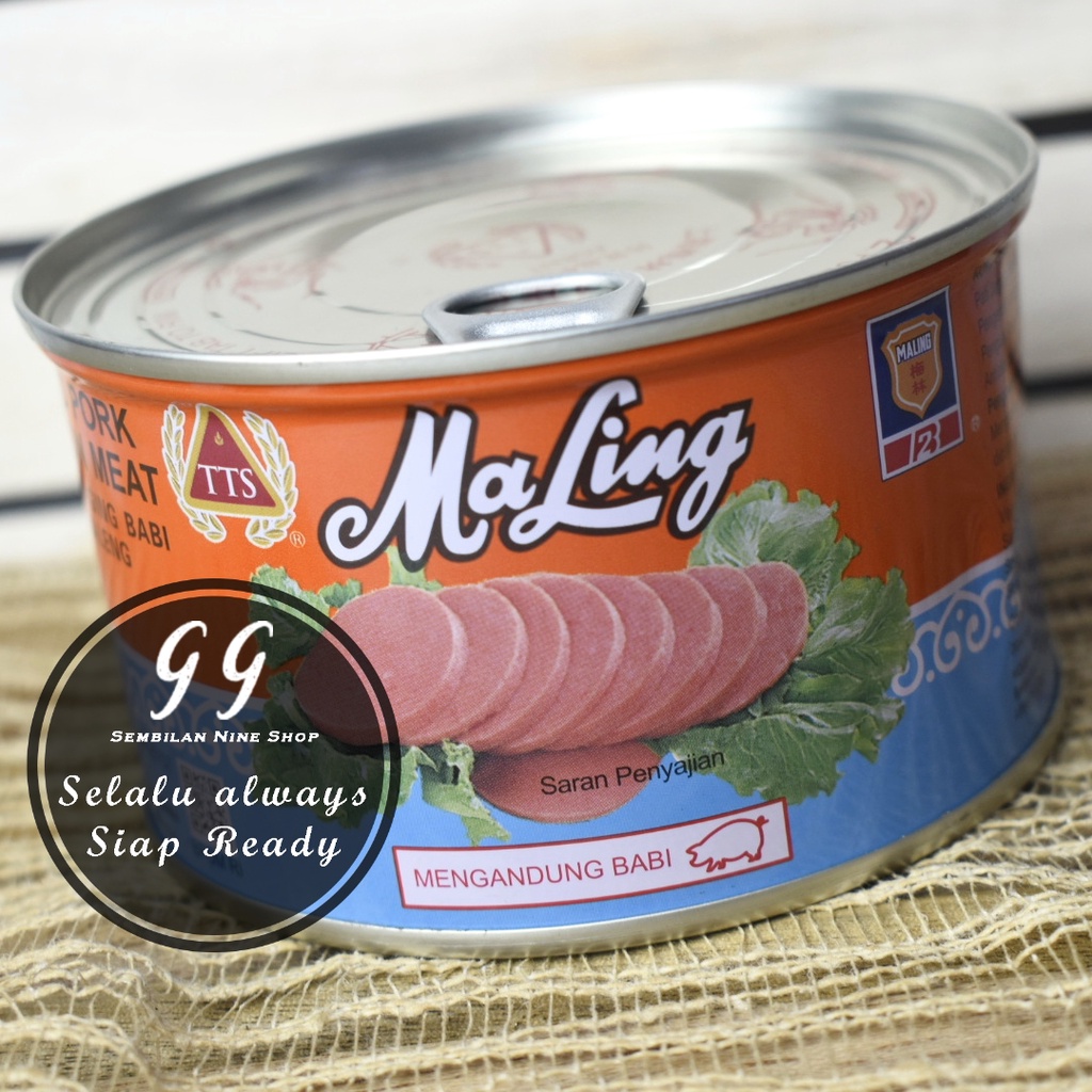 Jual MaLing TTS PORK LUNCHEON Meat 397 Gram Daging Babi Dalam Kaleng ...